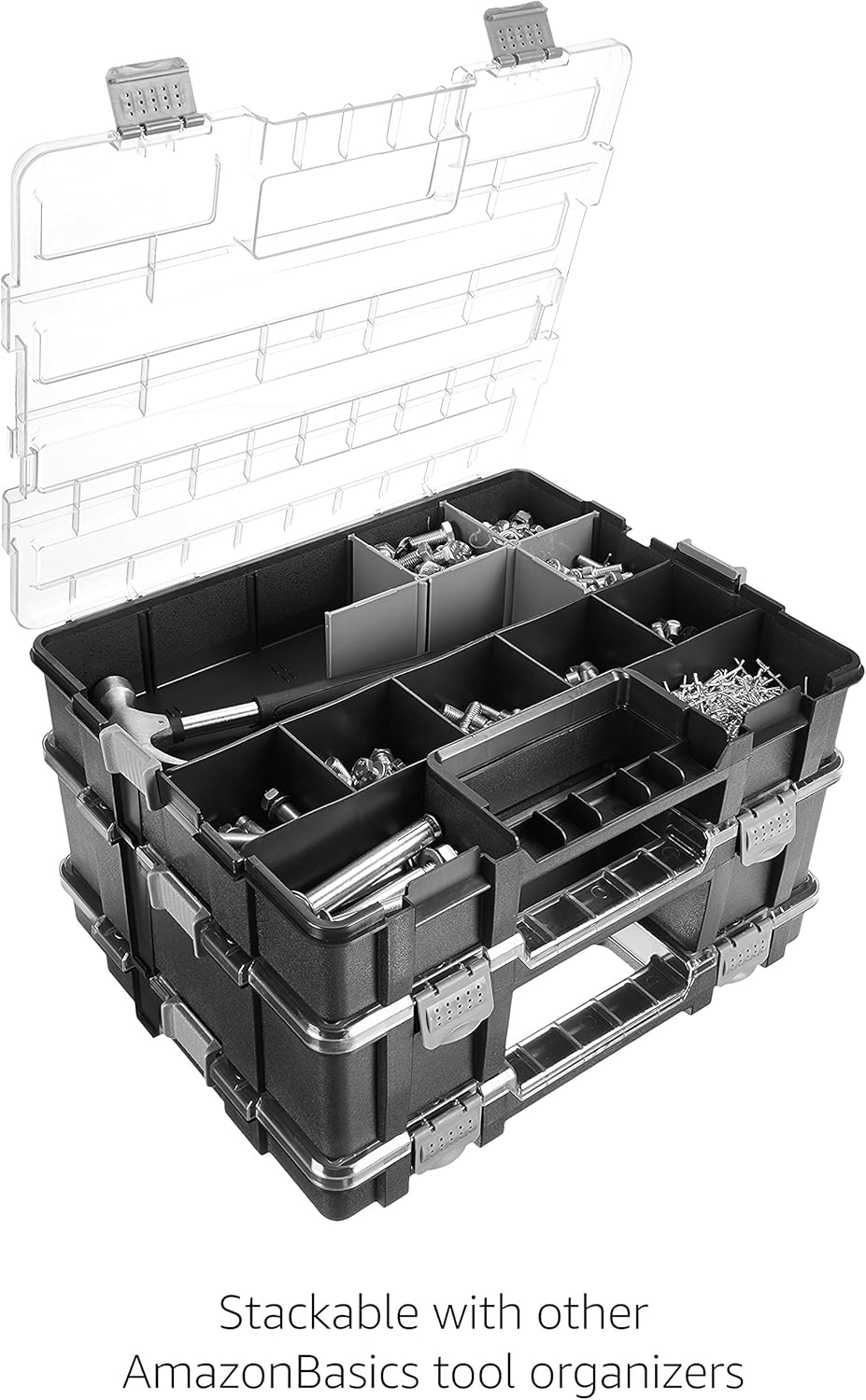 Amazon Basics Tool Organiser – Adjustable Compartments – BigaMart