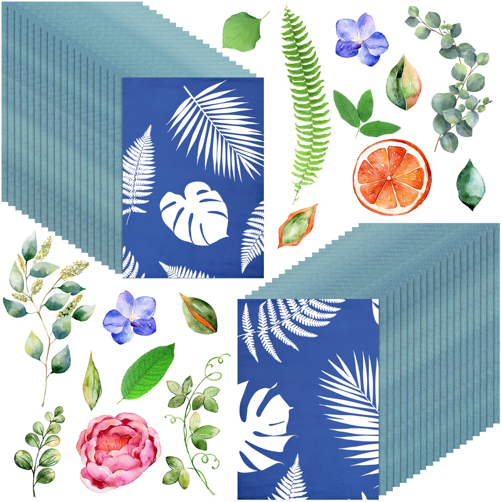 Mua Eersida 60 Sheets Sun Print Paper Kit Cyanotype Paper High ...