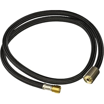 Rohl 9.28426PN Perrin and Rowe Side Spray Black Nylon 47 Hose Only with ...