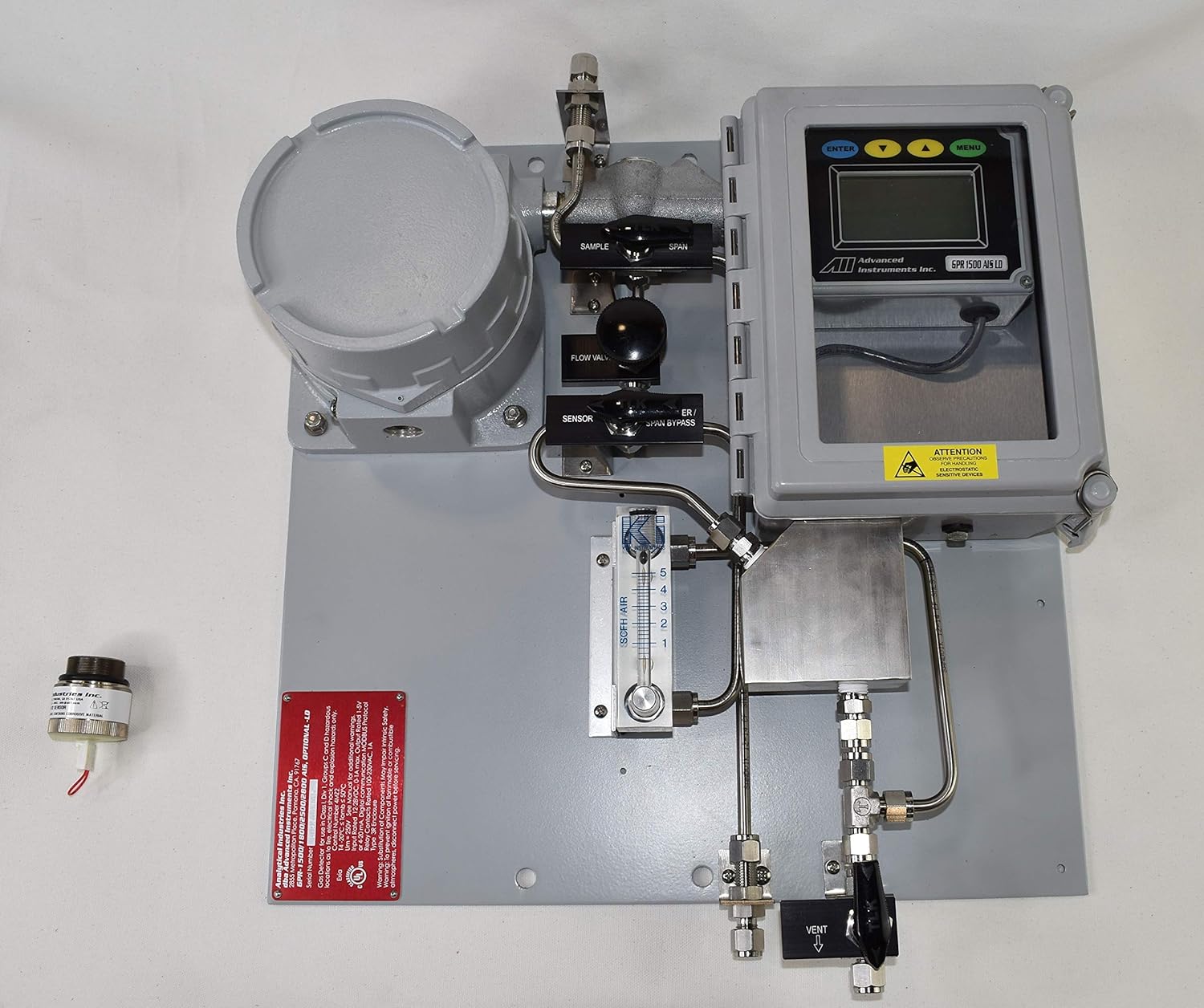 Advanced Instruments GPR-1500 AIS-LD UL Oxygen Analyzer/Sample Sys UL ...