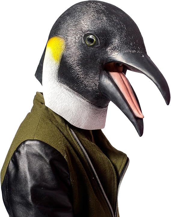 Buy PartyCostume Latex Penguin Mask for Halloween Costume Party (Silent ...