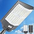 7000W Solar Street Lights Outdoor, 650000LM 7000K Solar Parking Lot Lights Dusk to Dawn 40000mAh ...