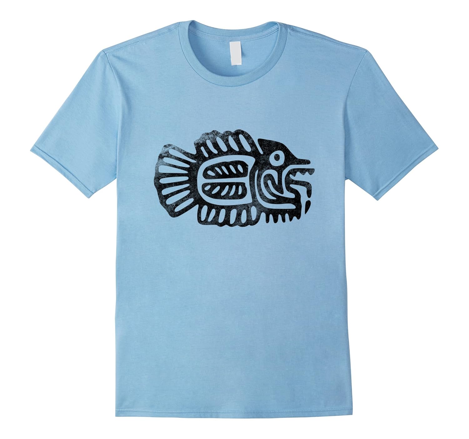 Retro Aztec Drawing Fish Design Tshirt Archeology Student-4LVS – 4loveshirt