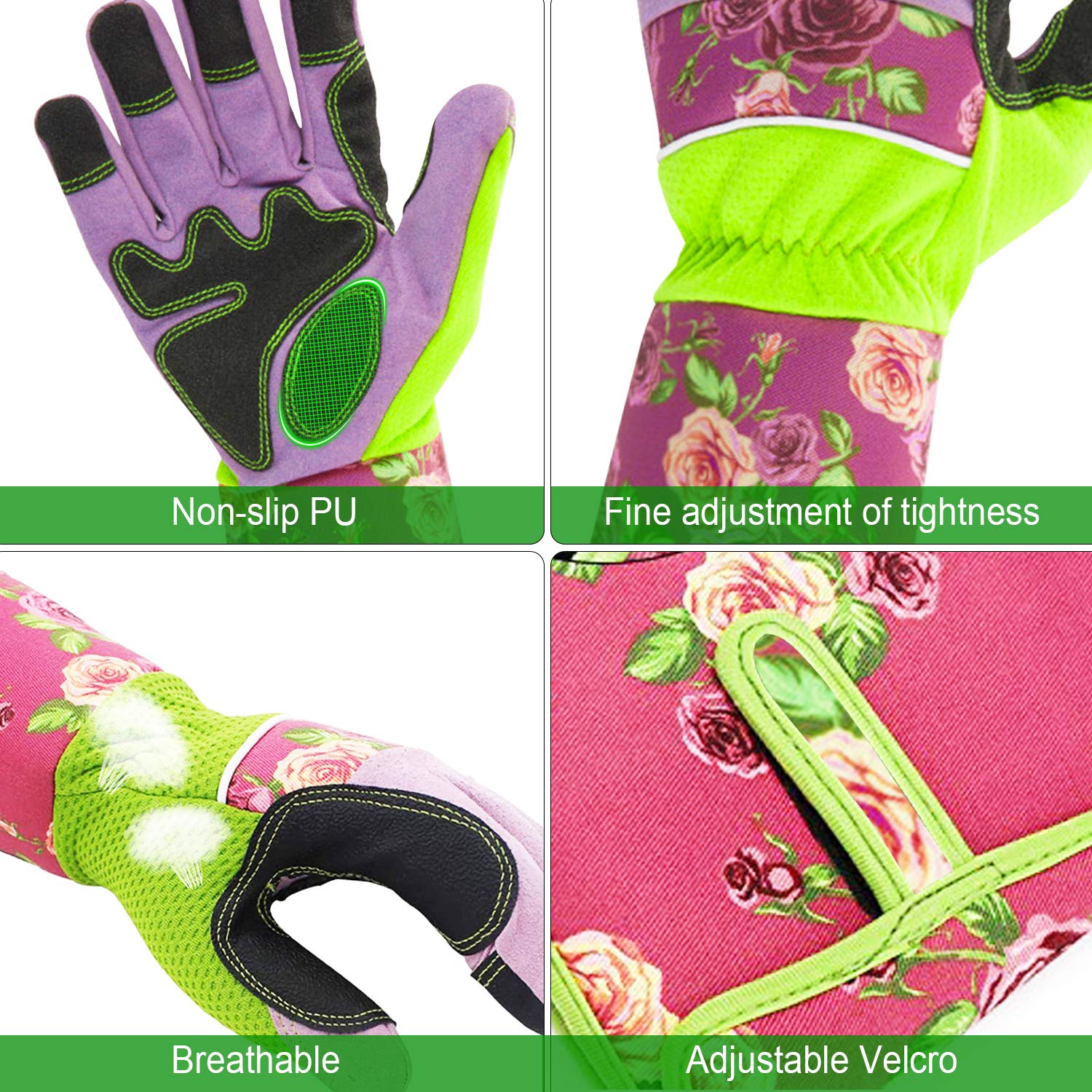 Long Garden Gloves for Women , Garden Work Gloves with Long Sleeves ...