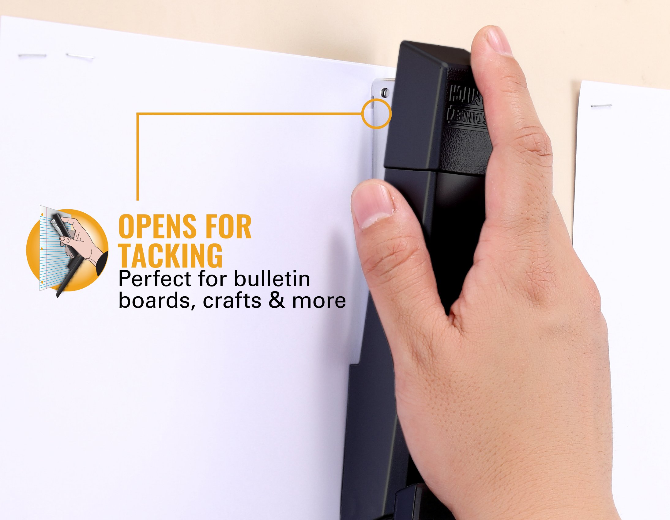 Mua Bostitch No-Jam Premium Desktop Stapler, Full-Strip, Black (B660 ...