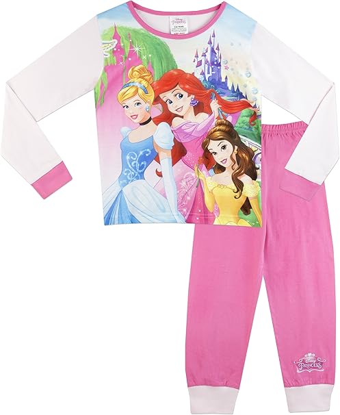 Disney Princess Girls Disney Princess Pyjamas Age 7 to 8 Years: Amazon ...