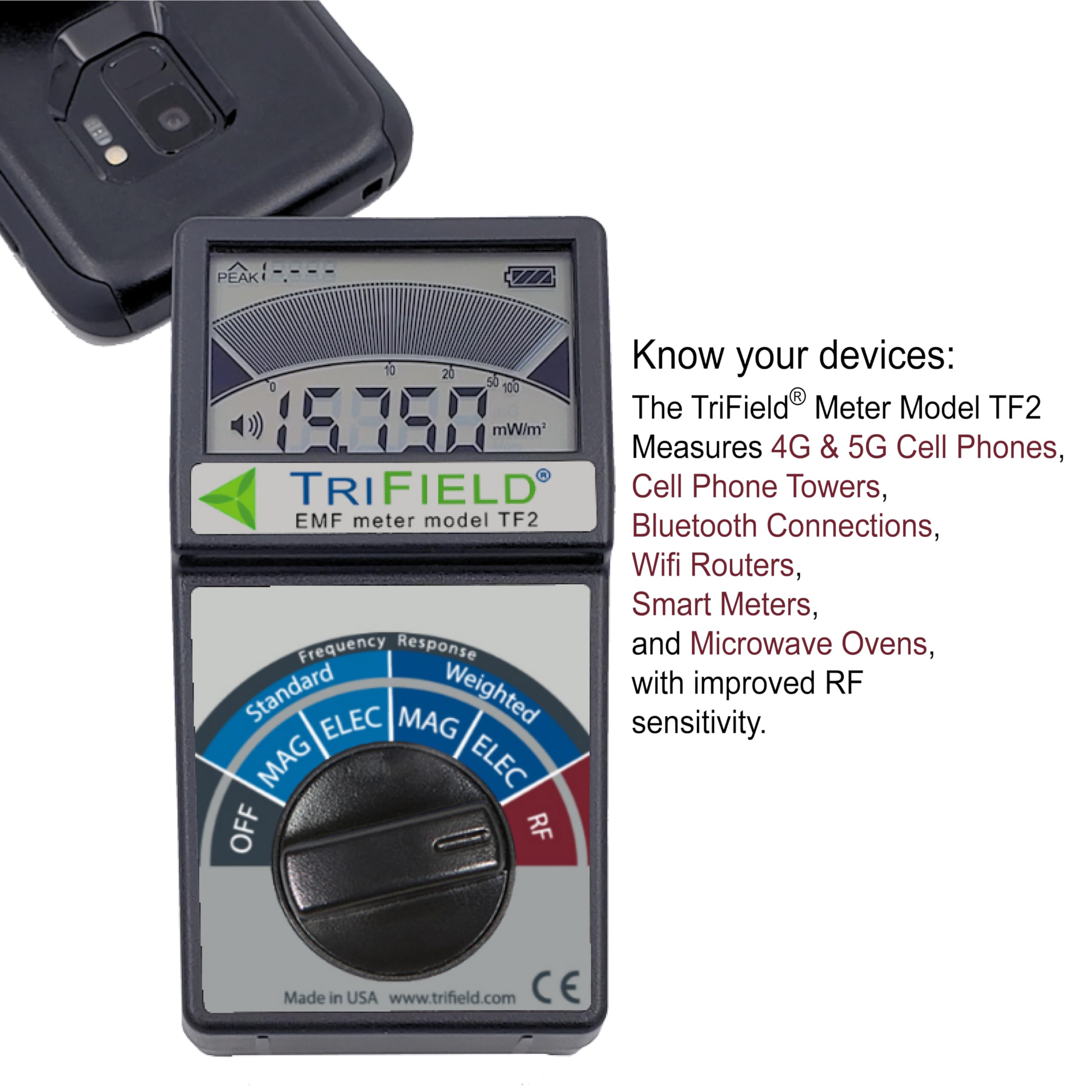 Mua EMF Meter Model TF2 – Detect all 3 types of Electromagnetic ...