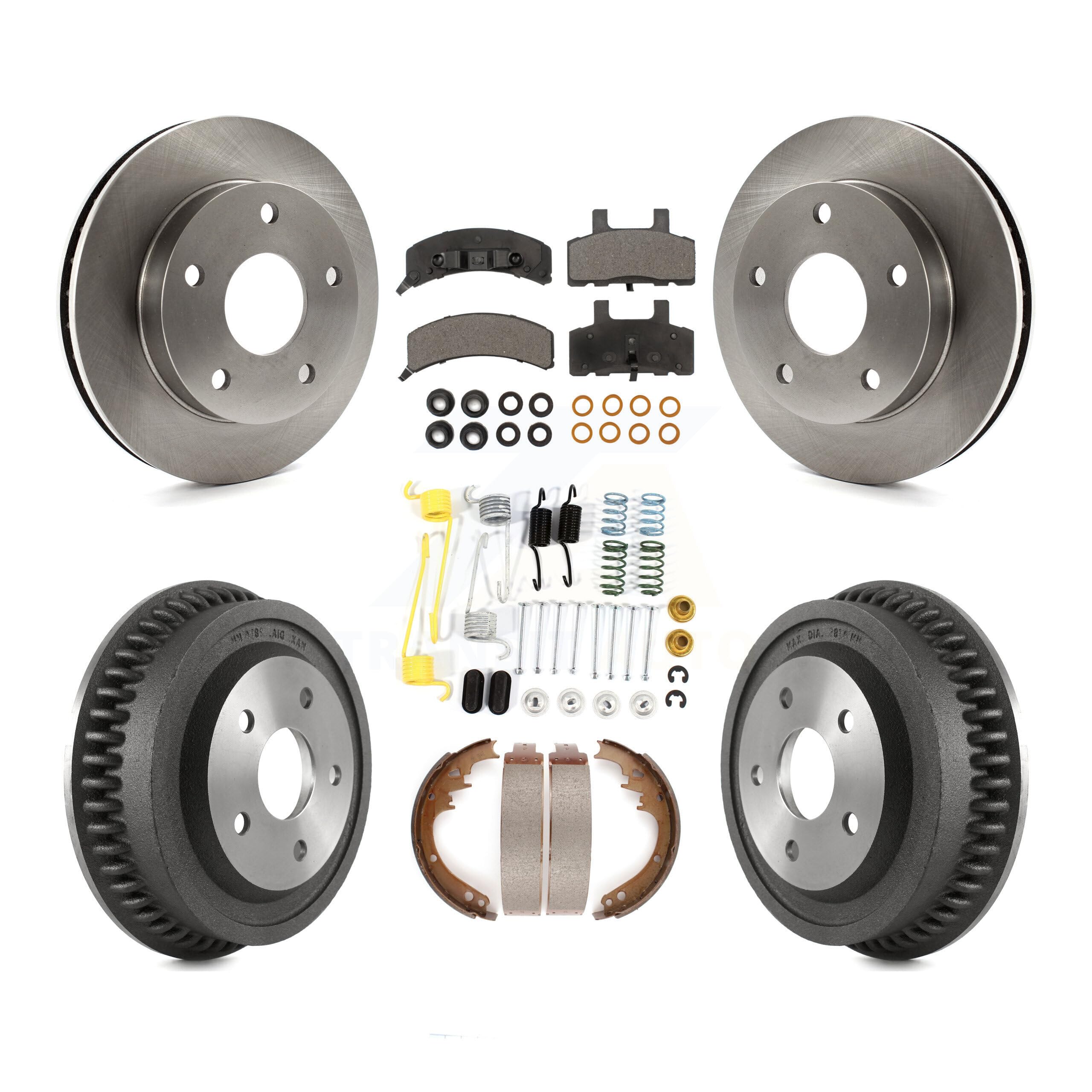 Transit Auto Front Rear Disc Brake Rotors Semi-Metallic Pads And Drum ...