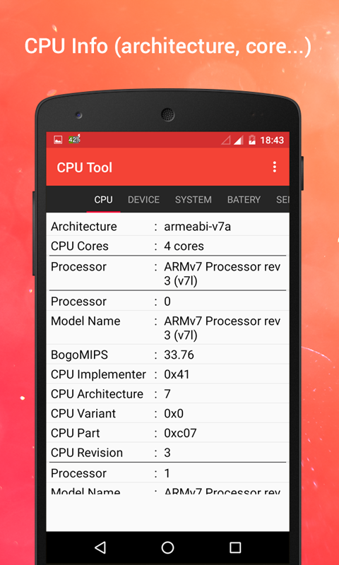 Amazon.com: CPU Tool : System & Hardware Info: Appstore for Android