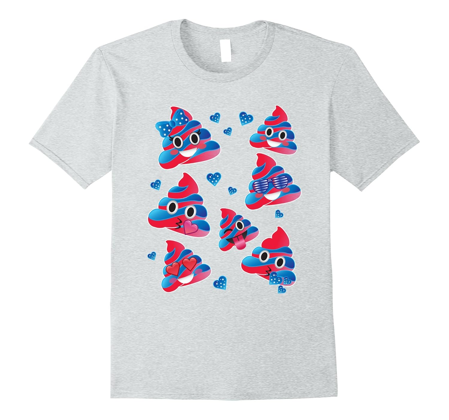 Poop Emoji USA Cute Fireworks Shirts Clothes Women Girls 4th – Hntee.com