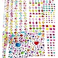 Amazon.com: 1130 Pieces Gem Stickers Self Adhesive Craft Jewels ...