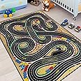 Amazon.com: Racing Games Rug, 5x7 Ft Kids Carpet with Rubber Backing ...