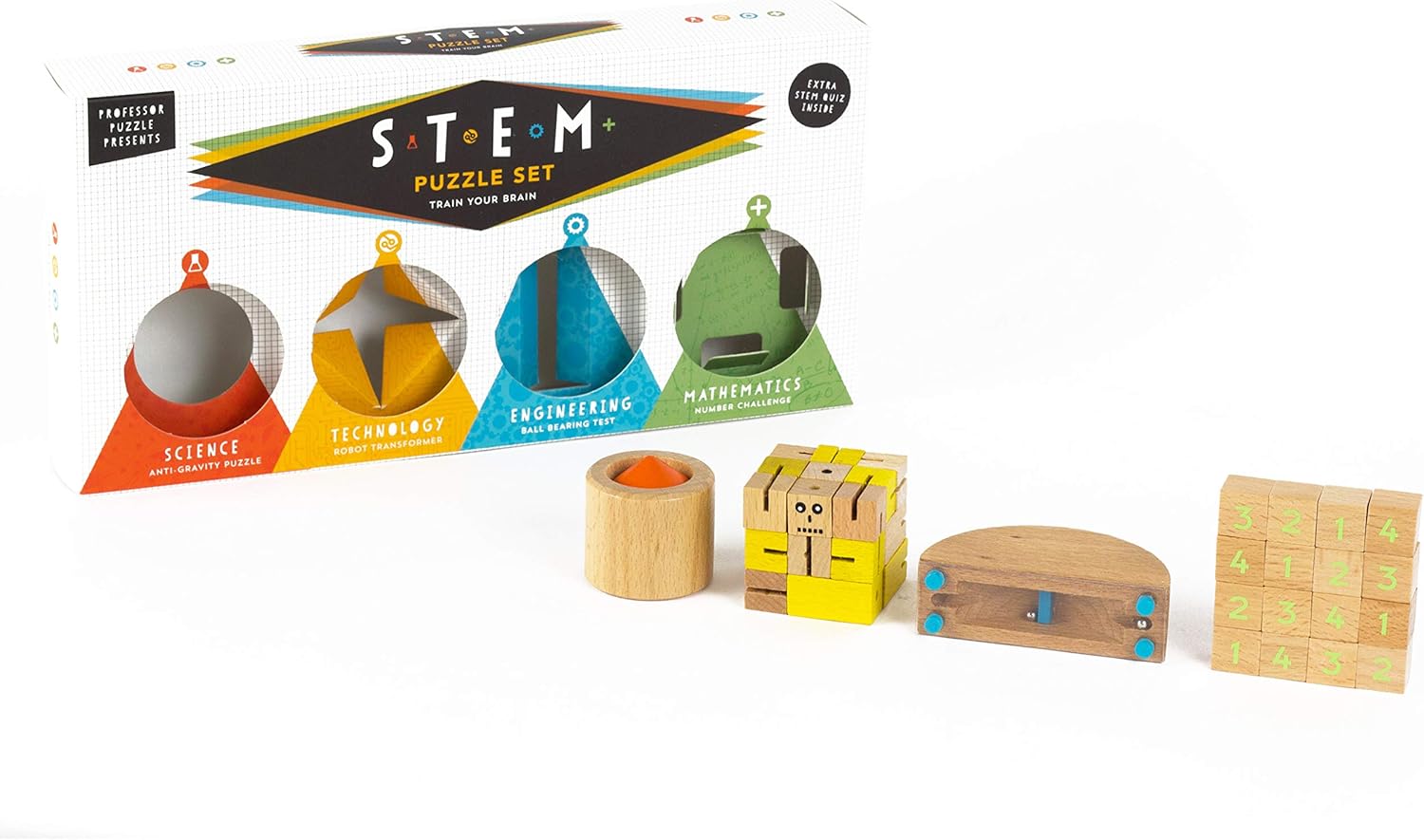 Professor PUZZLE STEM Puzzle Set - Set of 4 educational games for kids ...