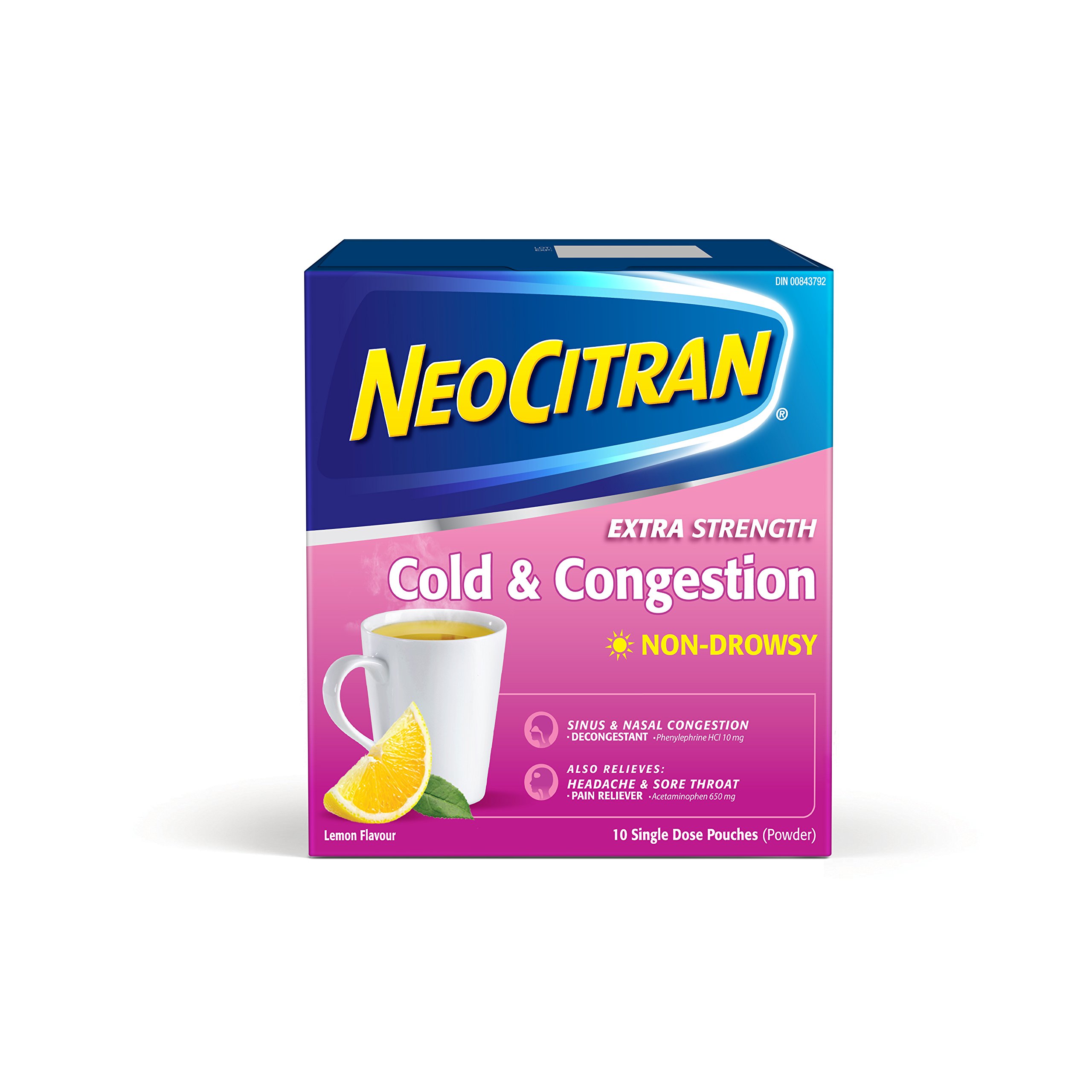 Amazon.com: NEOCITRAN EXTRA STRENGTH COLD & SINUS NIGHT, 24 single dose ...