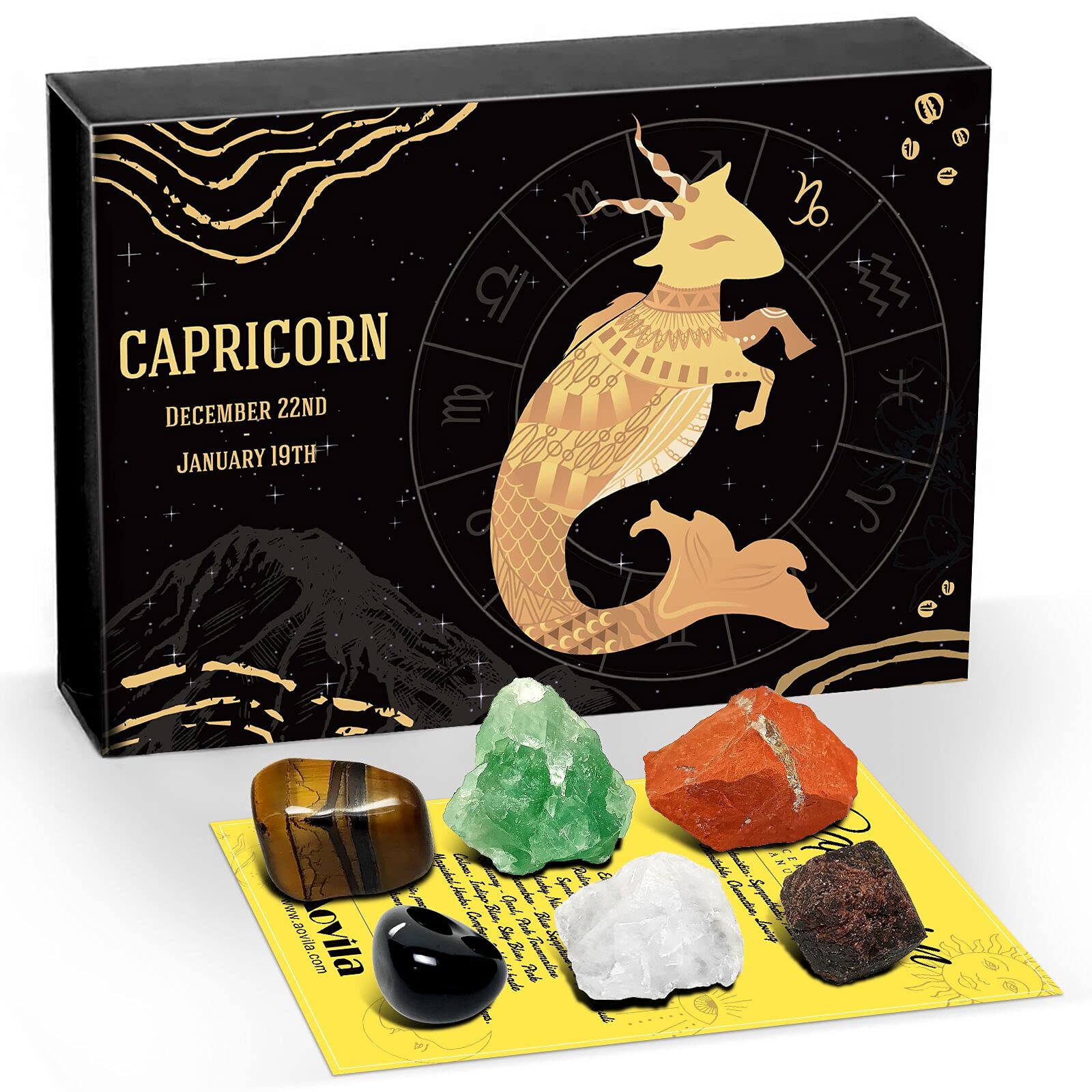 Mua Capricorn Crystals Gift Set, Zodiac Signs Healing Crystals ...