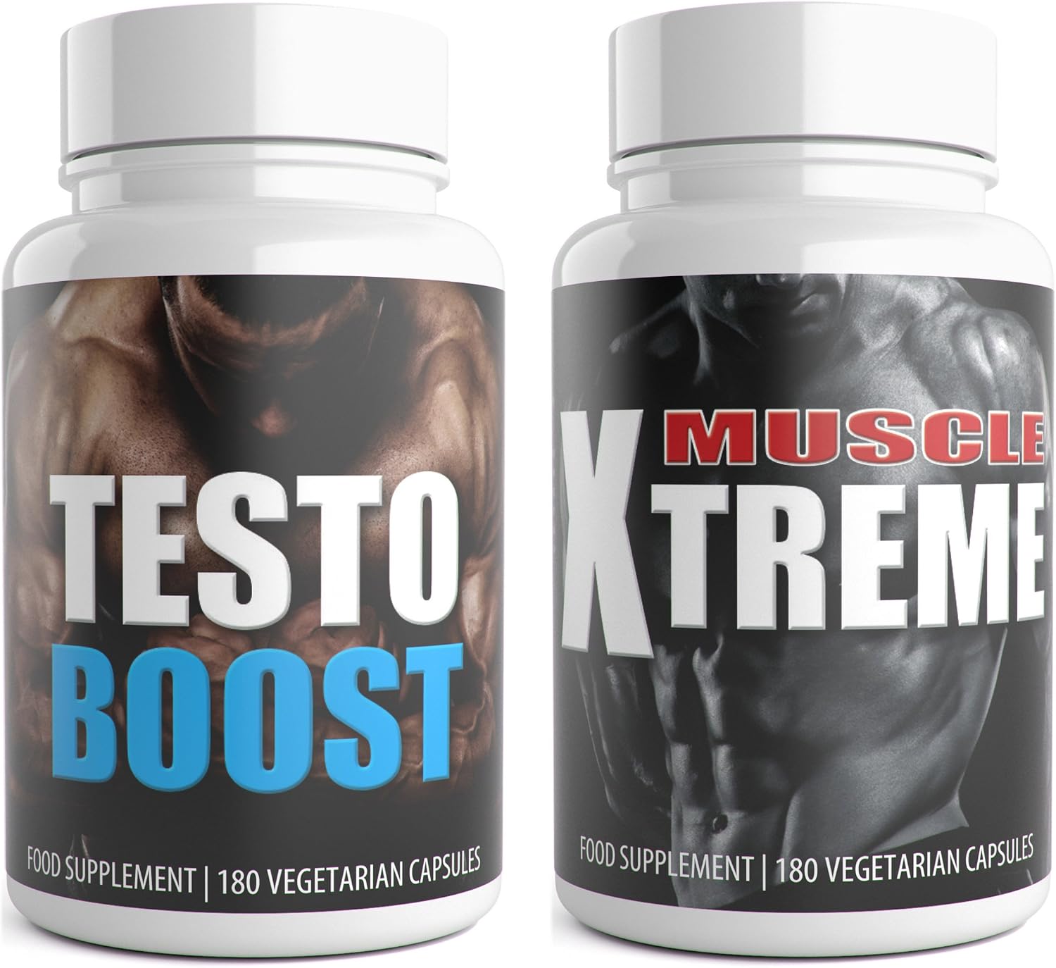 Testosterone Booster + Muscle Xtreme 360 Capsules UK Manufactured. Grow ...