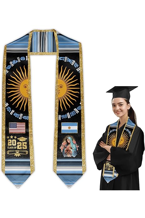 Grad Stole SEAZUIIS Argentina Graduation Stole 2025 Argentinian ...