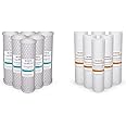 (12 Pack) Reverse Osmosis Replacement Filters 5 Micron Melt-Blown ...