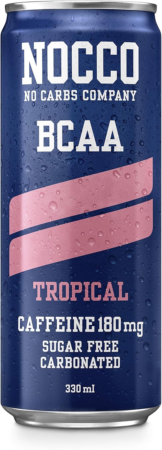 NOCCO BCAA Tropical | 12 x 330ml | Zero Sugar Functional Energy Drink ...