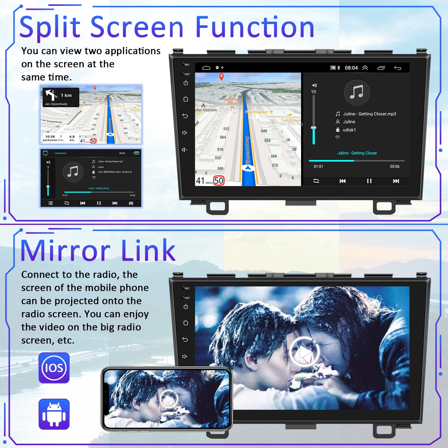 Mua 2+64G Android 13 Car Stereo for Honda CRV 2007 2008 2009 2010 2011 ...