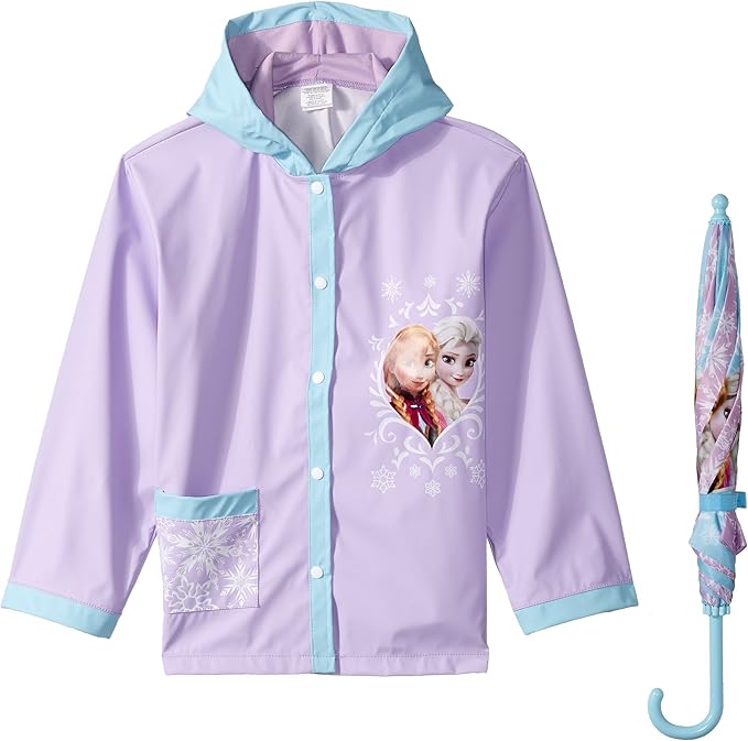 Amazon.com: Disney Girls' Little Fantasia Frozen Elsa Umbrella Raincoat ...