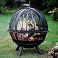 Amazon.com : PaPaJet 35 inch Flaming Ball Fire Pit for Outside, Bonfire ...