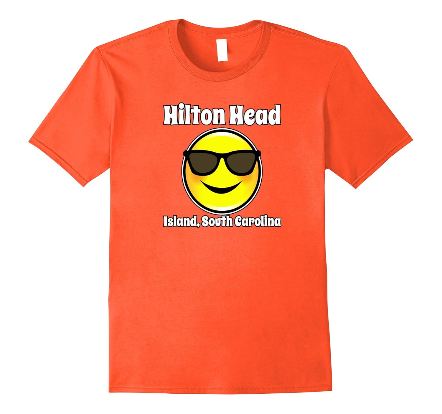 Hilton Head Island Emoji Smiley Face Family Vacation Shirt-Art – Artvinatee