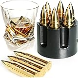 Amazon.com: WHISKEY STONES EXTRA LARGE 6 PCS. STAINLESS STEEL SILVER ...