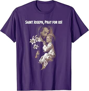 Amazon.com: Vintage St Joseph shirt Father of Jesus Saint t-shirt: Clothing