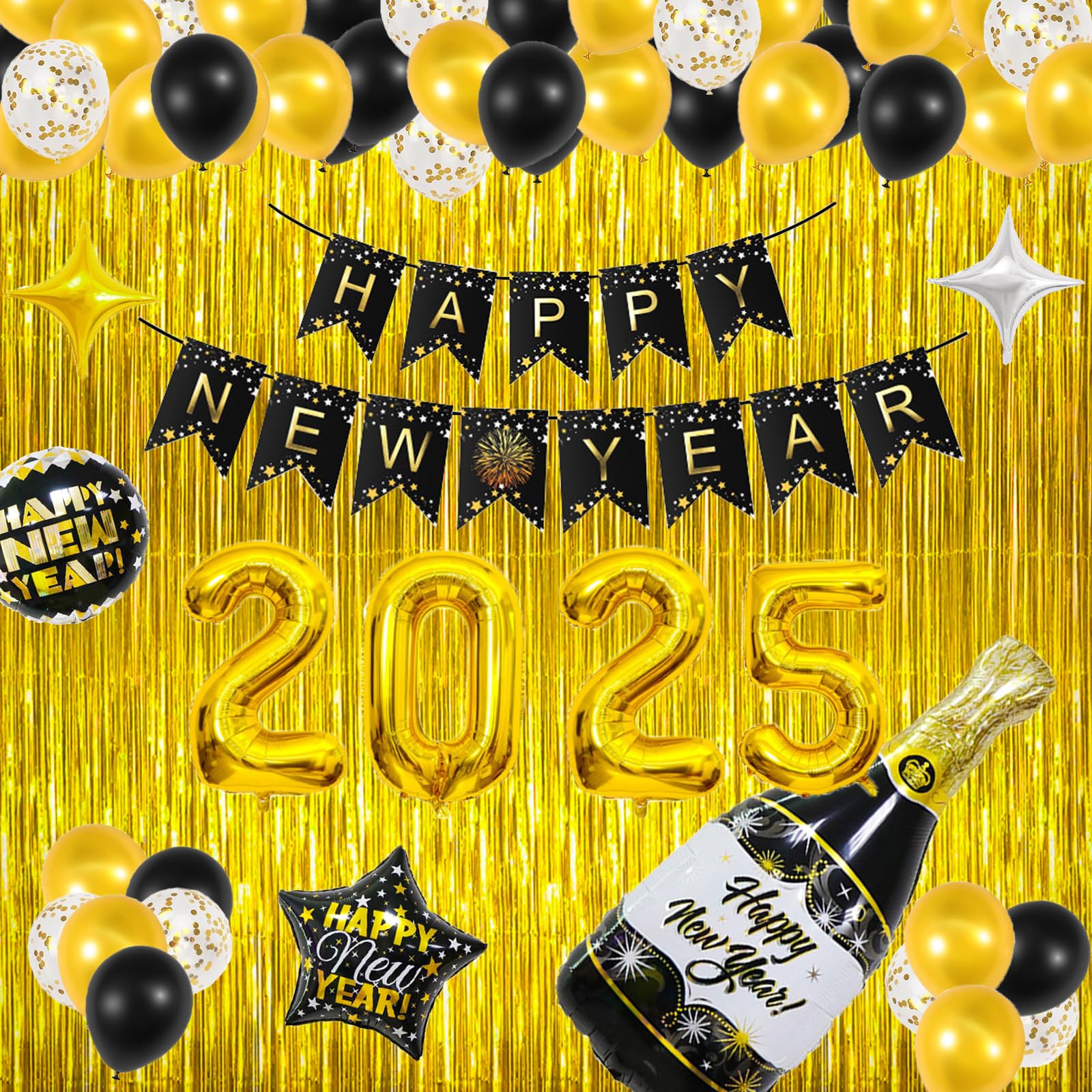 2025 New Years Eve Party Supplies Decorations, Happy New Years ...