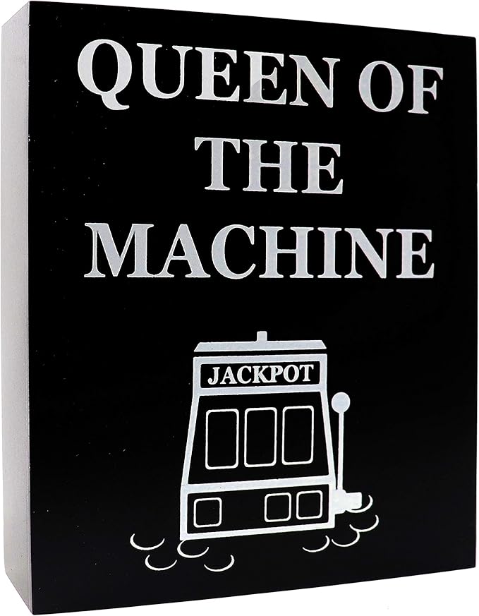 Amazon.com: JennyGems Casino Jackpot Slots Inspired Wood Gift Sign ...