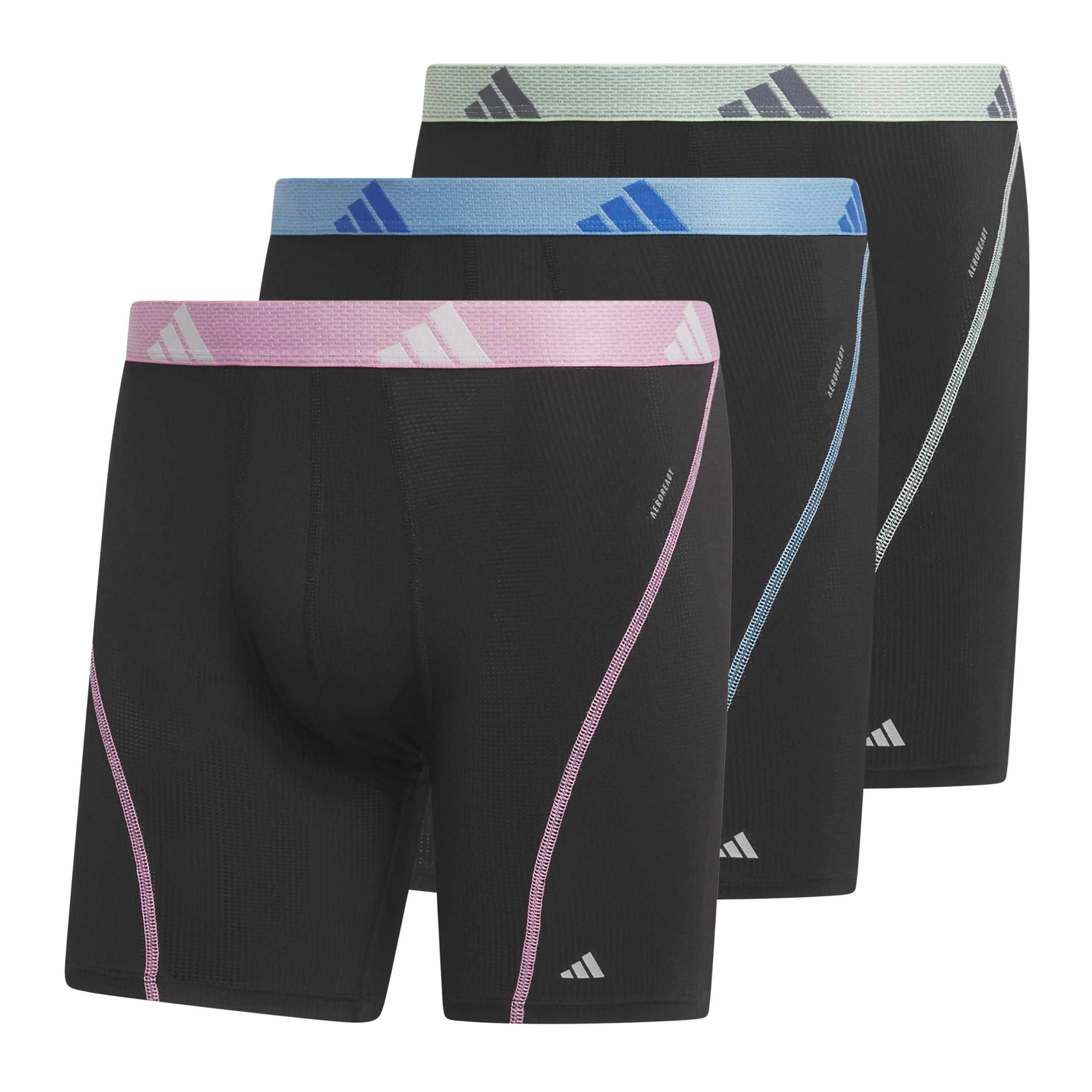 adidas Men's Performance Athletic Mesh Boxer Brief Underwear 3-Pack ...