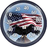 Amazon.com: Taylor Nature Series Eagle Indoor Outdoor Dial Thermometer ...