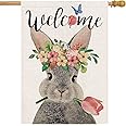 Amazon.com : Easter Flags for Outdoors 28 X 40 Double Sided Spring ...