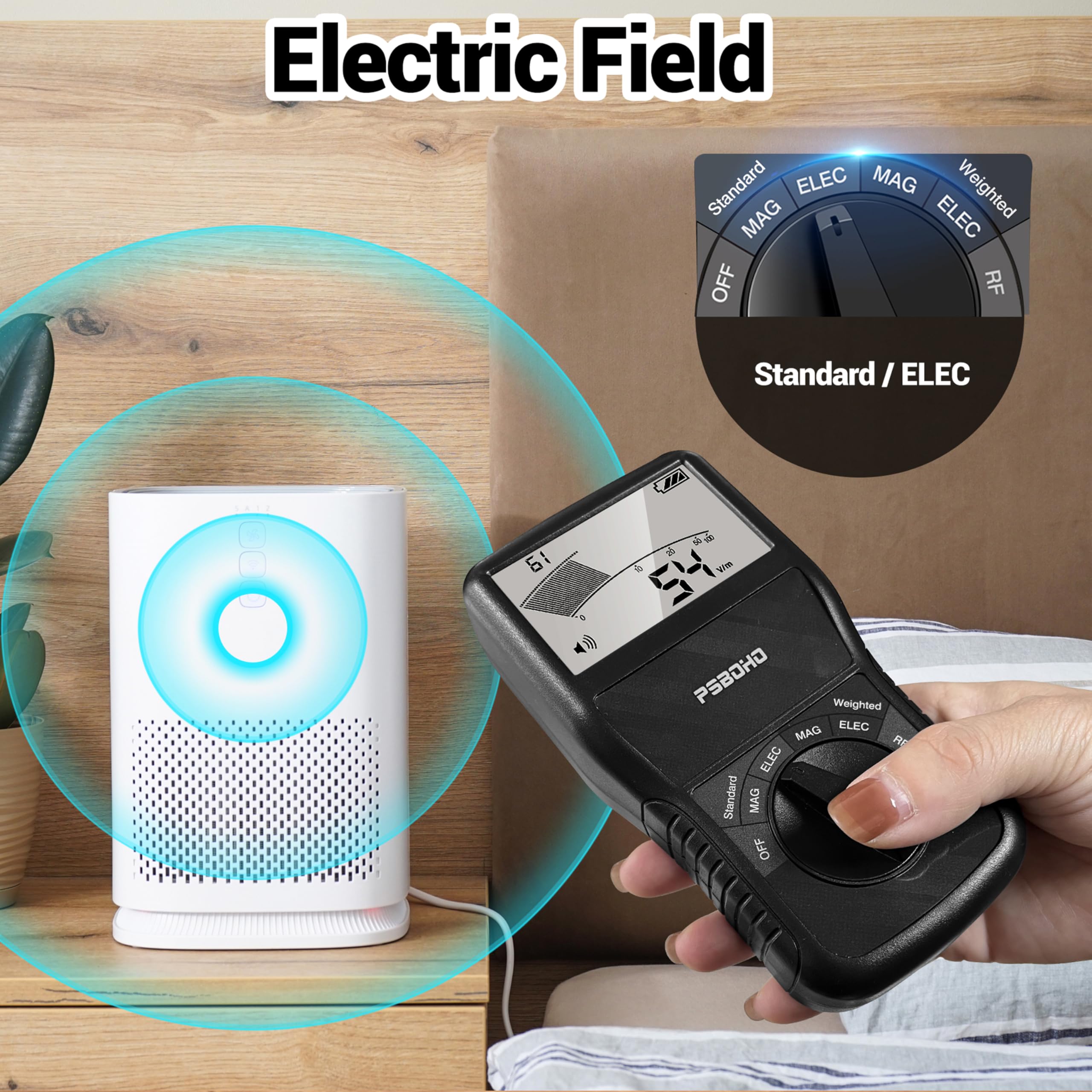 Mua EMF Meter, 3-in-1 Multi-Field Electromagnetic Radiation Detector ...
