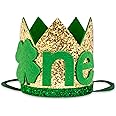 Amazon.com: MUWEOL St. Patrick's Day First Birthday Crown - Lucky One ...