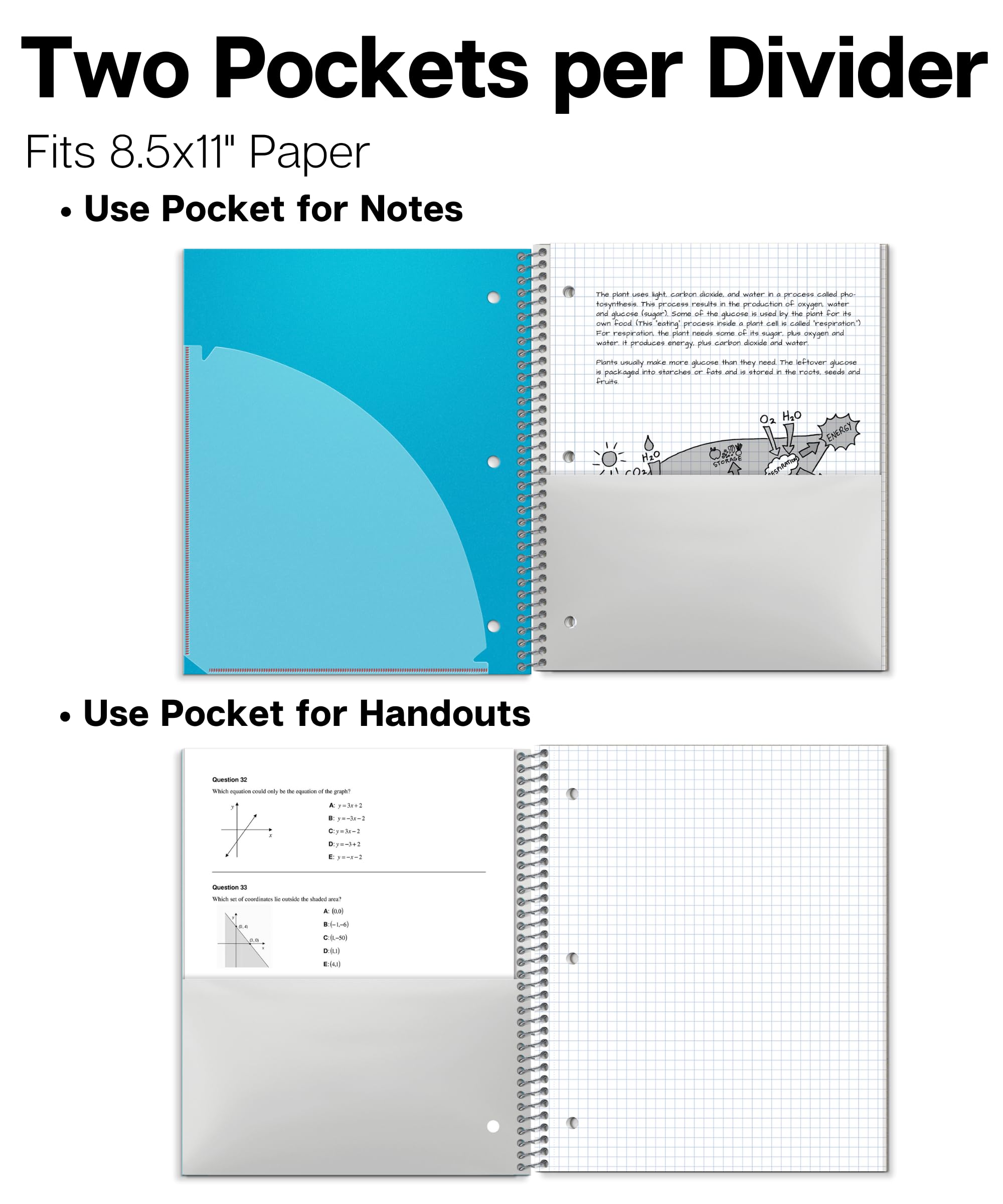 Mua Dunwell Graph Paper Spiral Notebook (Blue) Plastic Cover, 100 ...