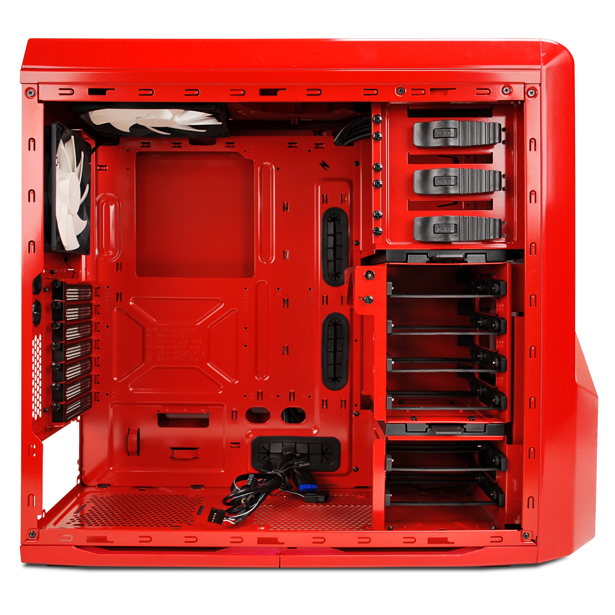 Galleon - NZXT Phantom 410 Mid Tower Computer Case , Red (CA-PH410-R1)