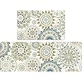 Amazon.com: Pauwer Boho Kitchen Rugs Set of 2 Anti Fatigue Mats for ...