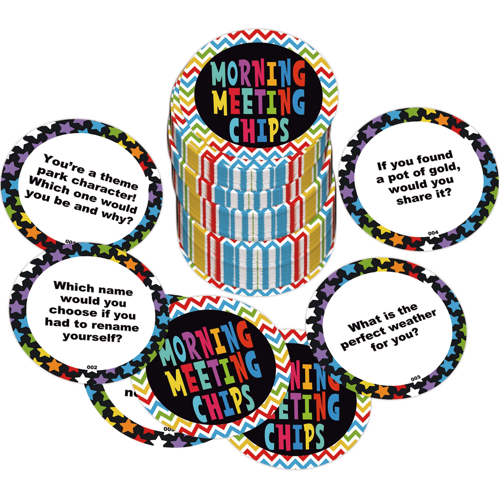 Mua 100 Morning Meeting Chips Questions Cards for Kids, Conversation ...