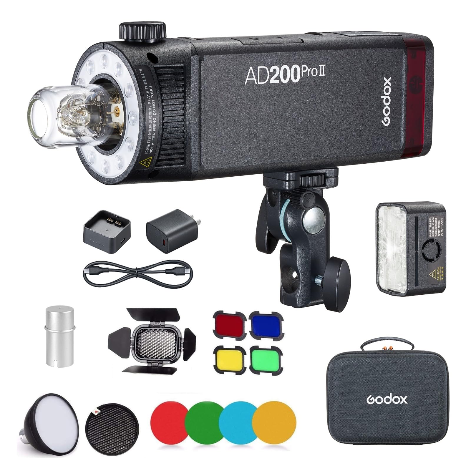 GODOX AD200 Pro II AD200Pro II 200Ws 2.4G Flash with BD-07, 500 Full ...