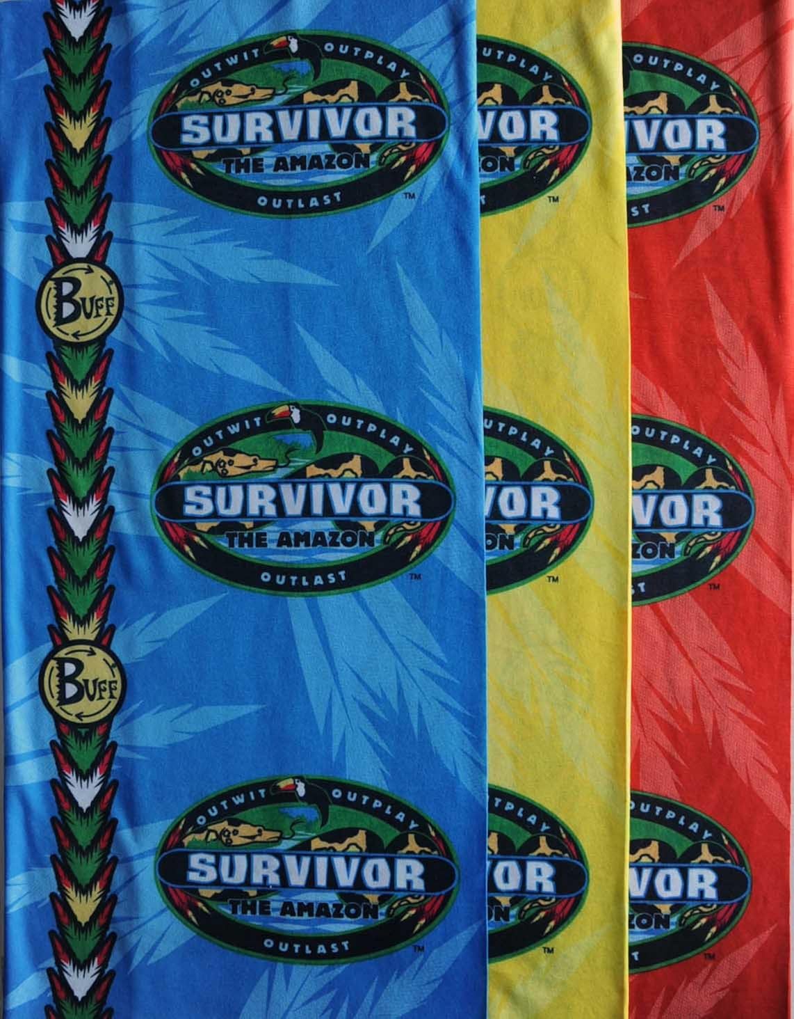 Amazon.com : Survivor Amazon Complete Set of All 3 Tribe Buffs - Red ...
