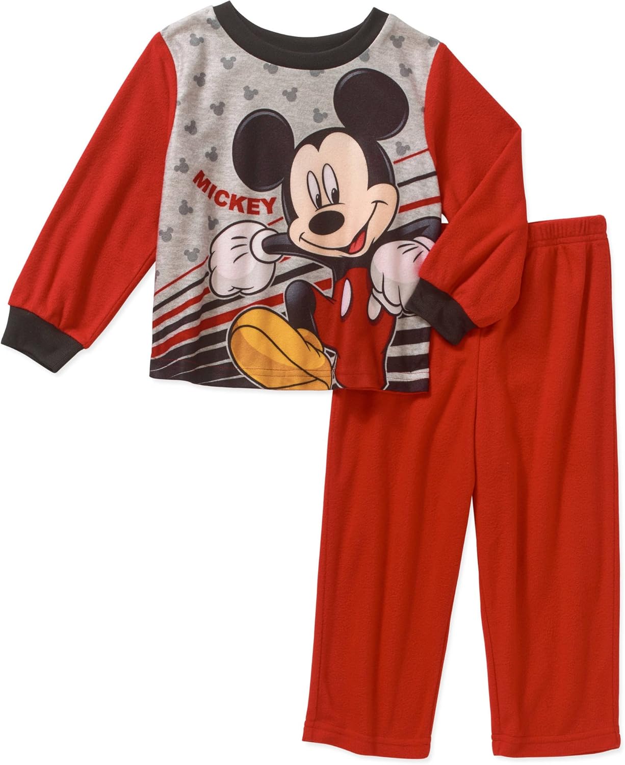 Disney Mickey Mouse Red Pajama Sleepwear Set For Boys: Amazon.co.uk ...