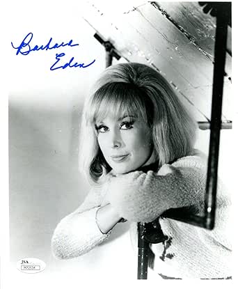 BARBARA EDEN HAND SIGNED 8x10 PHOTO YOUNG+BEAUTIFUL POSE - JSA ...