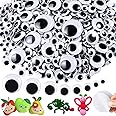Amazon.com: 2000 Pcs 6mm to 30mm Googly Eyes Self Adhesive for Crafts ...