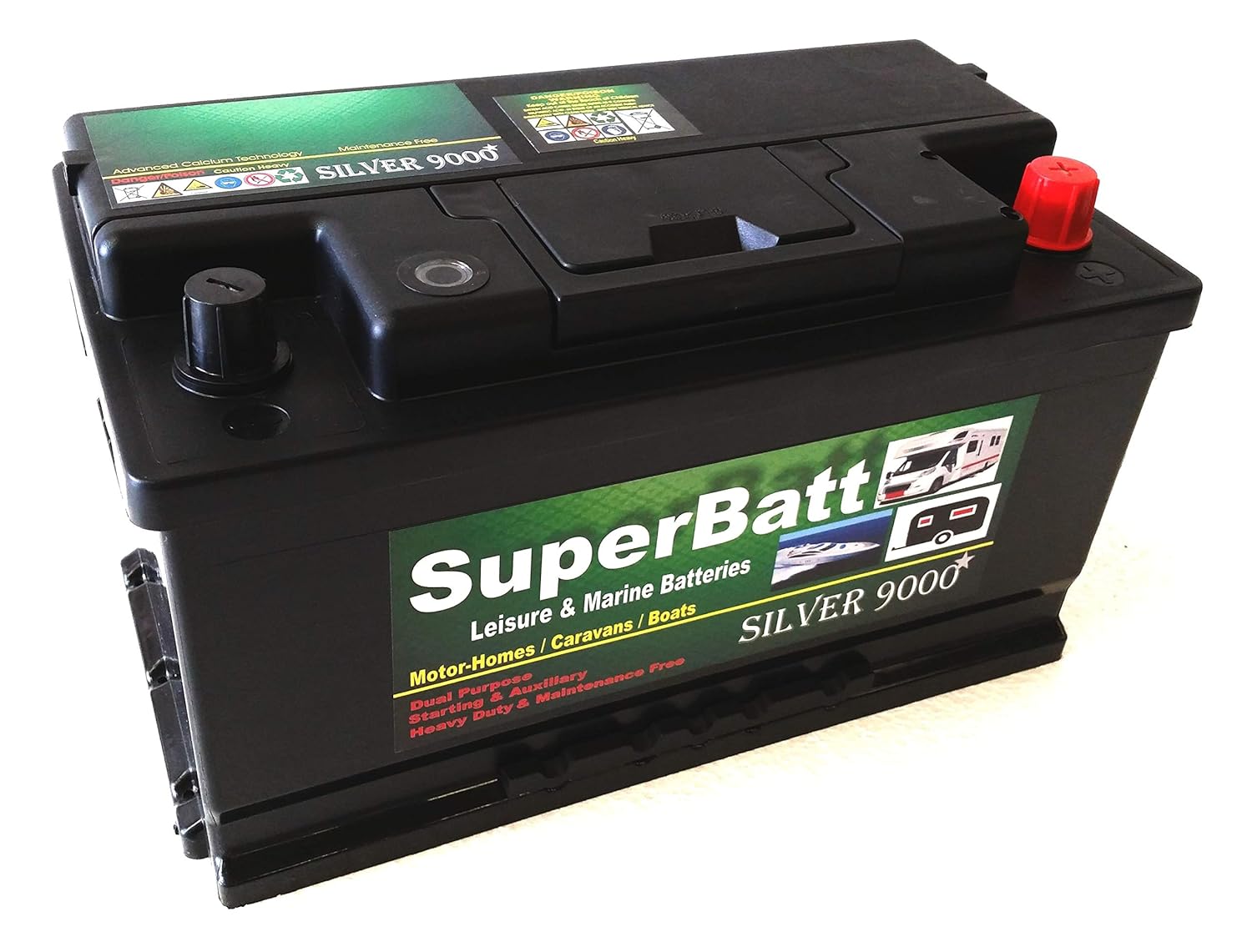 SuperBatt Deep Cycle Leisure Battery 12V 100AH SB S100 Caravan ...