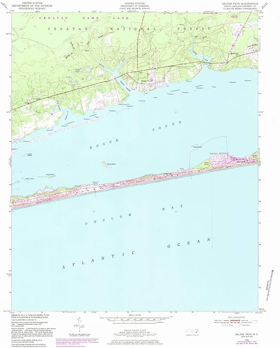 Amazon.com: 1949 Salter Path, NC - North Carolina - USGS Historical ...