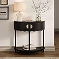 Amazon.com: Stead Scalloped Skirt Half Moon Console Table - Modern Home ...
