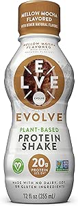Amazon.com: Evolve Protein Shake, Mellow Mocha, 20g Protein, 12 Fl Oz ...