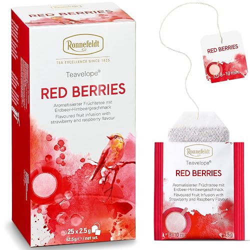 Ronnefeldt Teavelope Red Berries – Hibiscus Rosehip Fruit Tea with ...